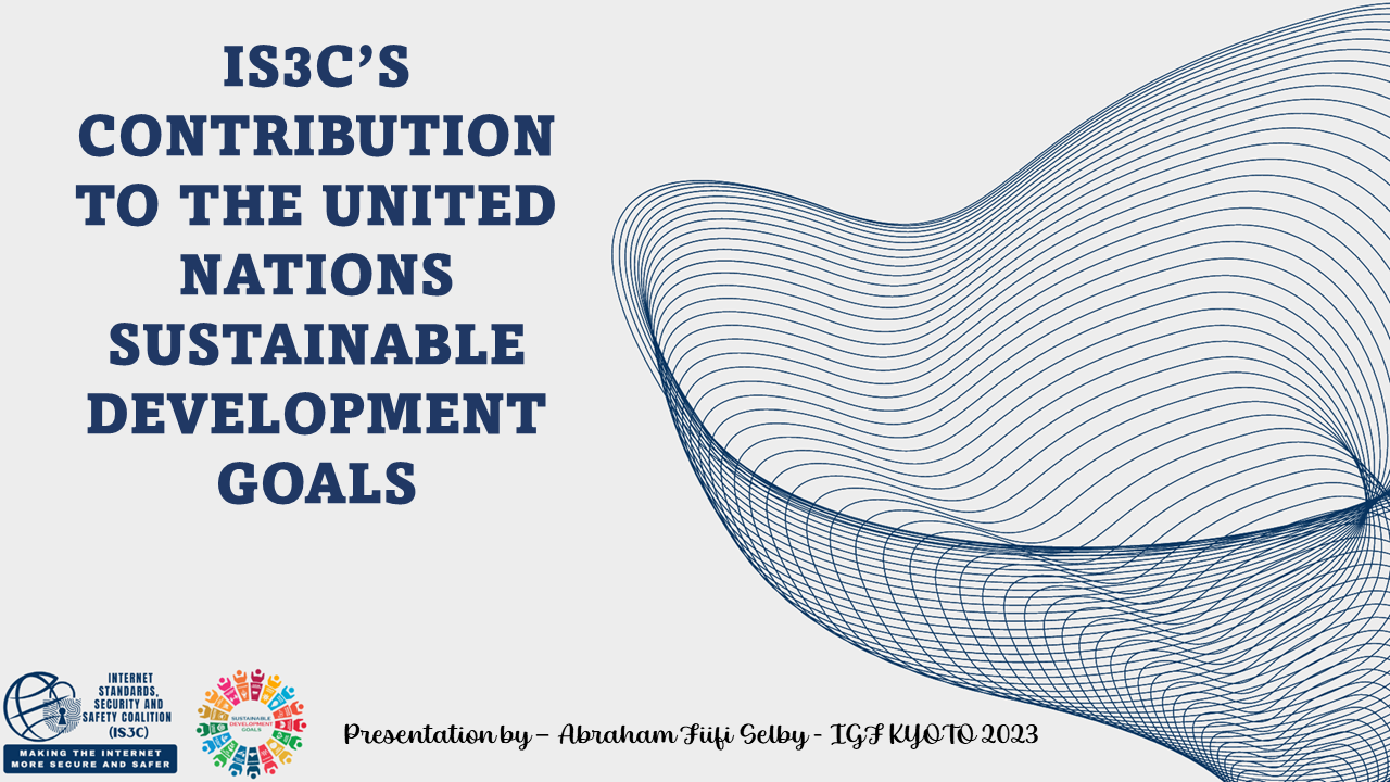 IS3C’S CONTRIBUTION TO THE UN SUSTAINABLE DEVELOPMENT GOALS – IS3 COALITION
